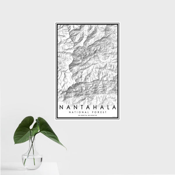 Nantahala National Forest Map Print In Classic Jacedesign