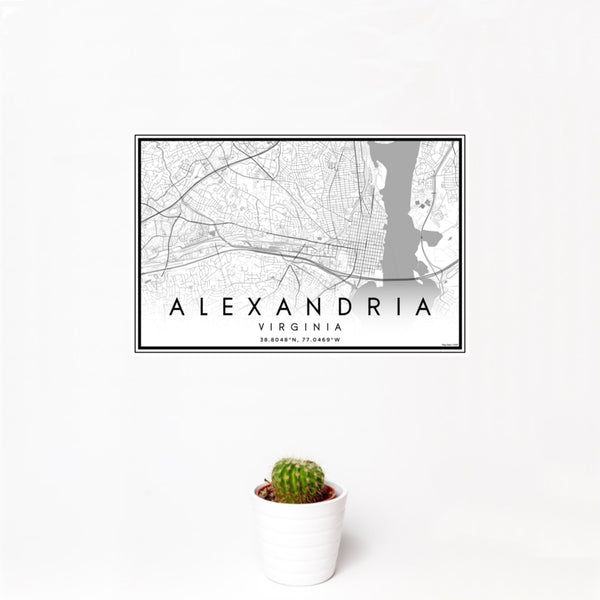 Alexandria Virginia Map Print In Classic Jacedesign